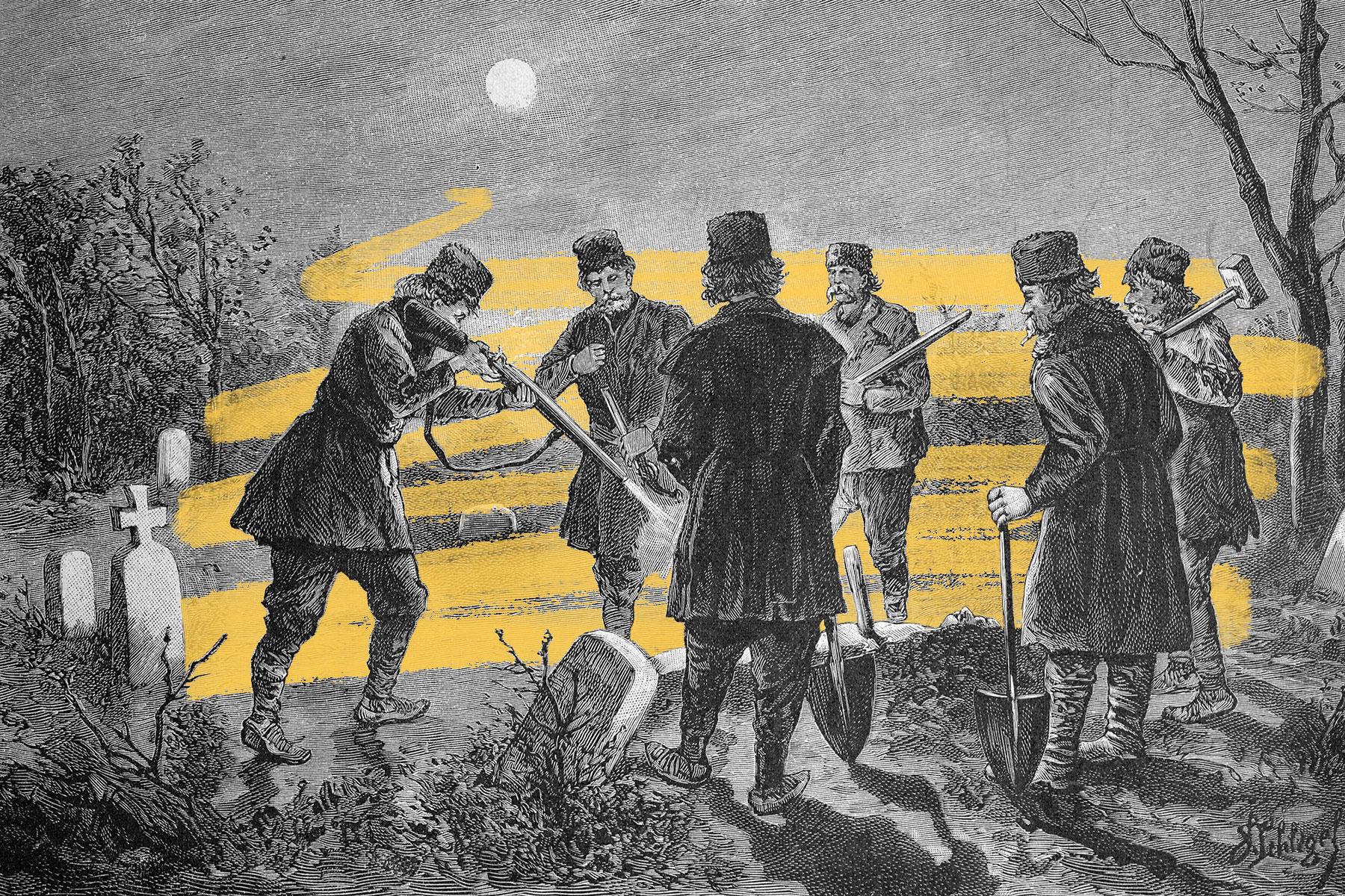 New England had a series of “vampire panics” in the 19th century ...