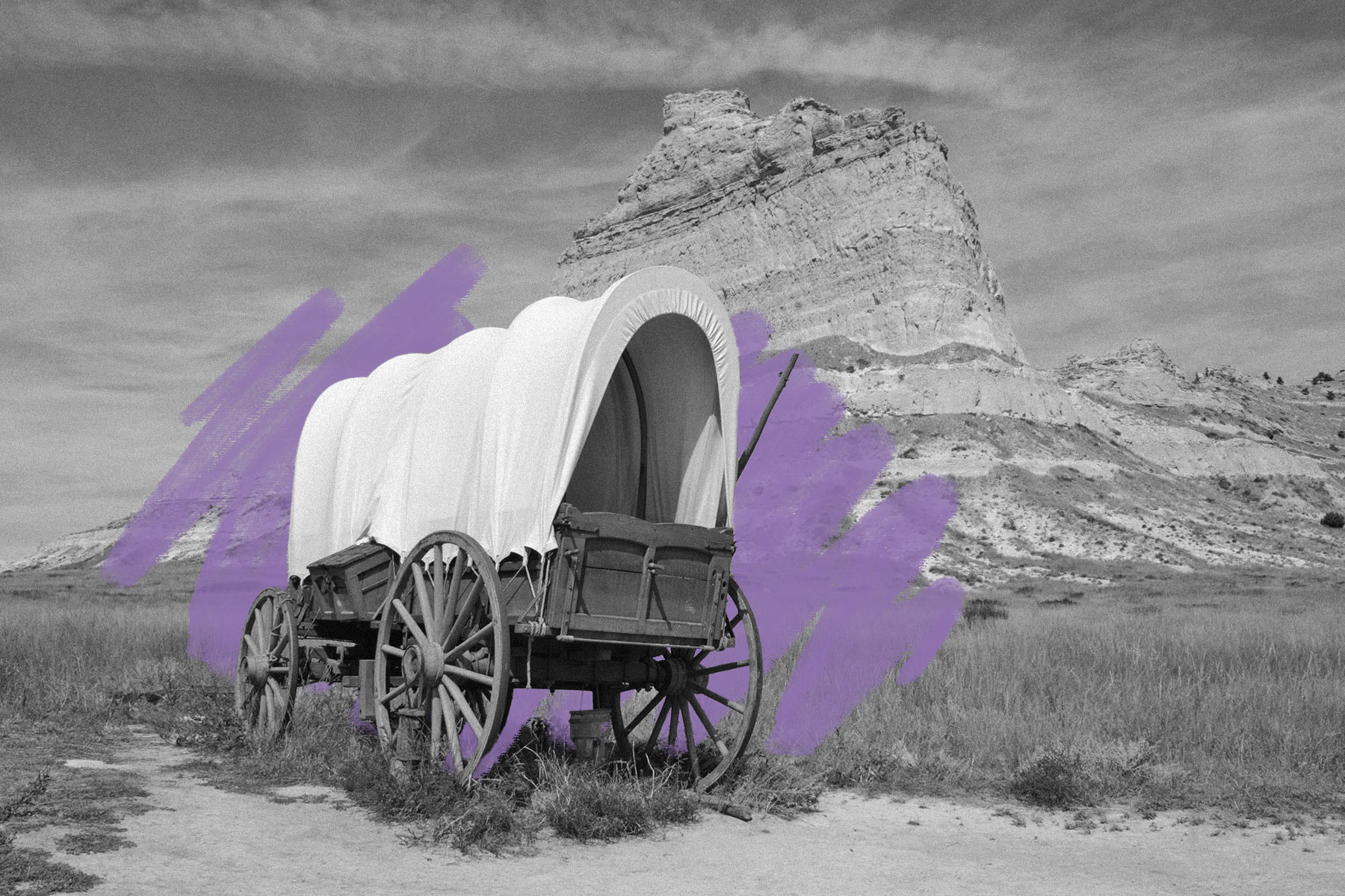 Wagon wheel tracks from the Oregon Trail are still visible. — History Facts