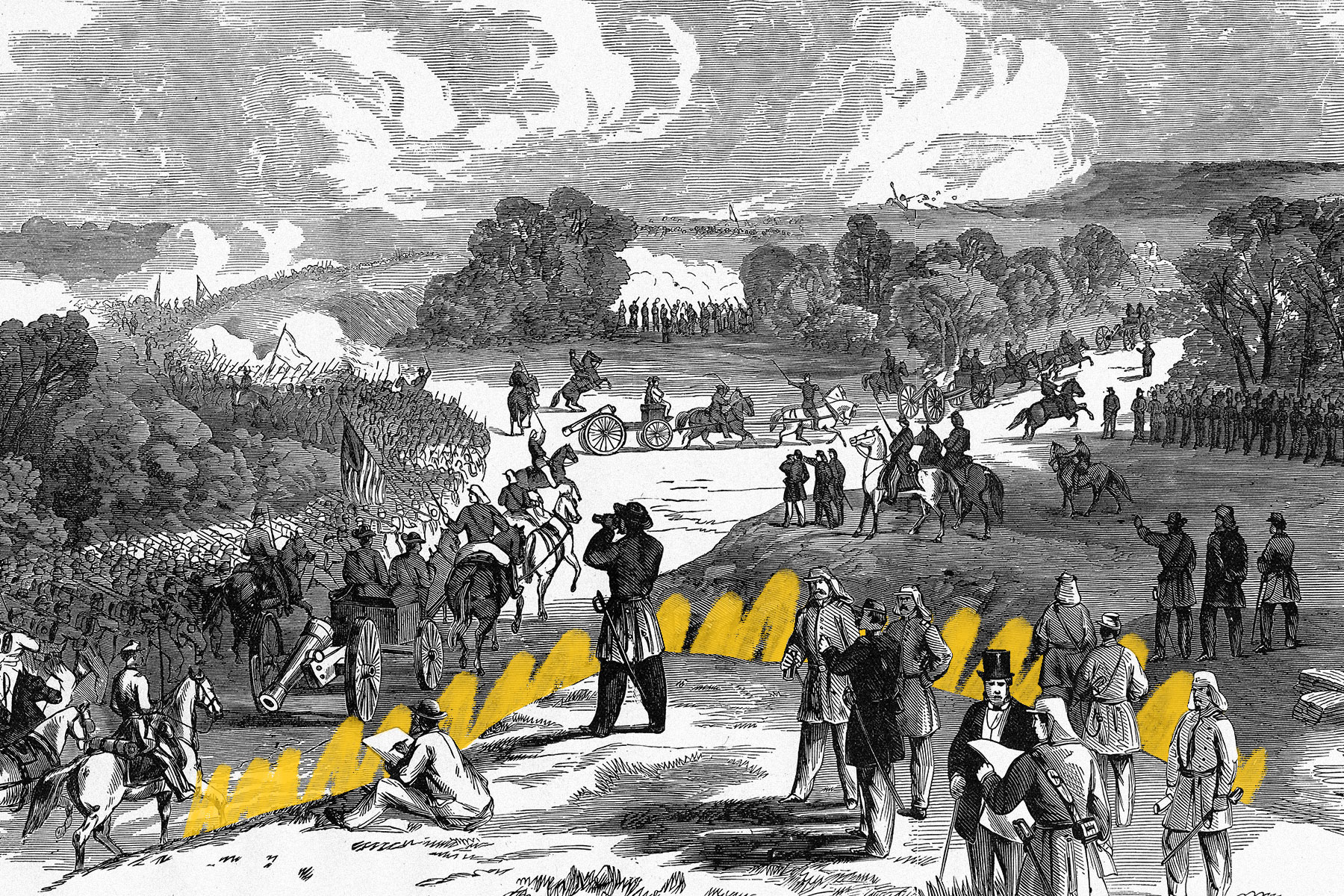 Spectators brought picnics to watch a Civil War battle. — History Facts