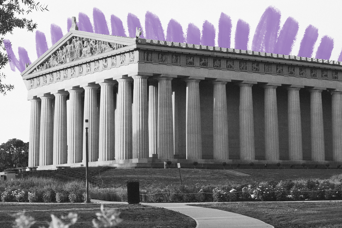 A full-scale replica of the Parthenon was built in Nashville. — History ...