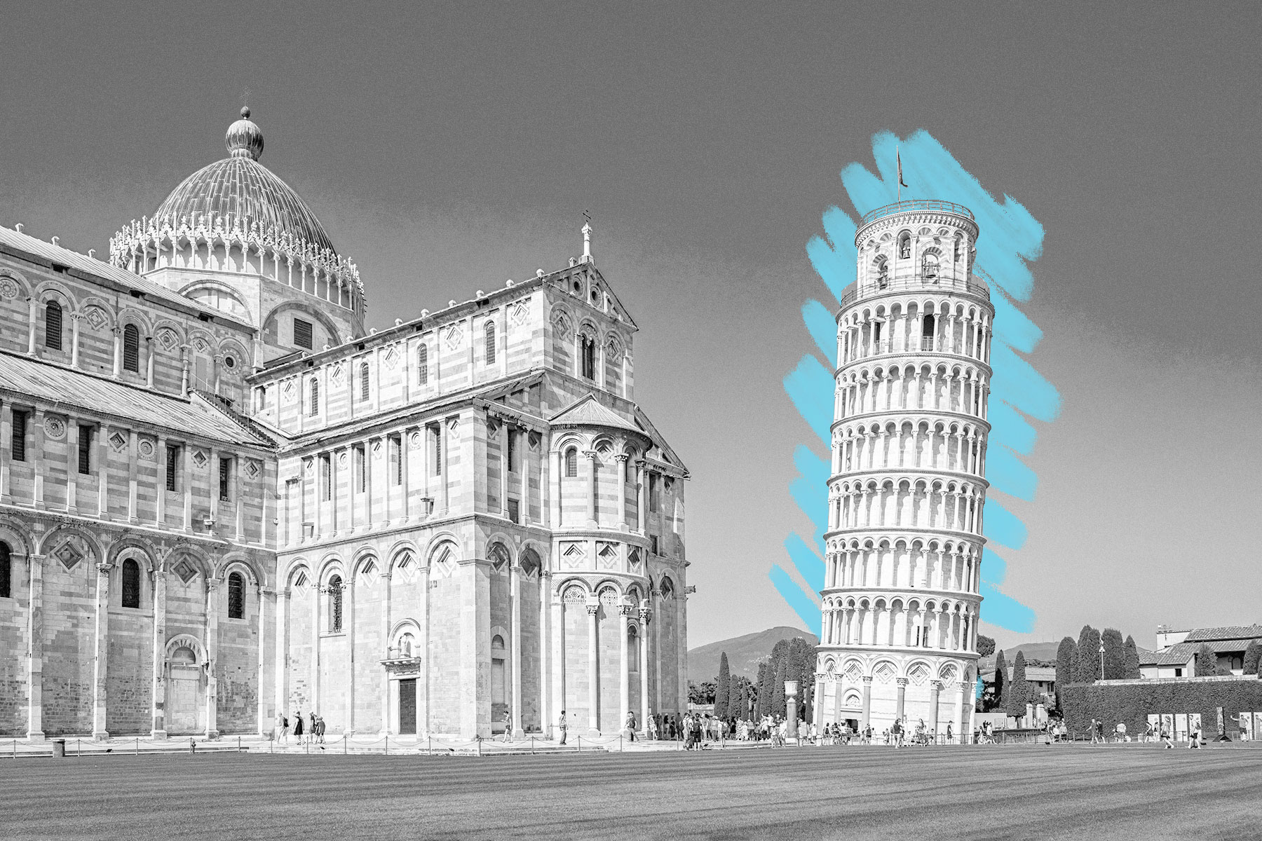 The Leaning Tower of Pisa was never straight to begin with. — History Facts