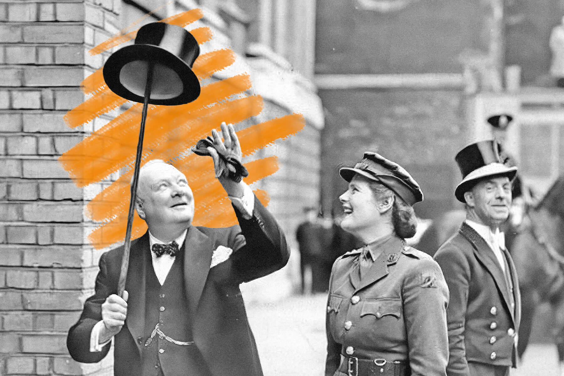 Winston Churchill acquired hundreds of hats of every kind during his ...