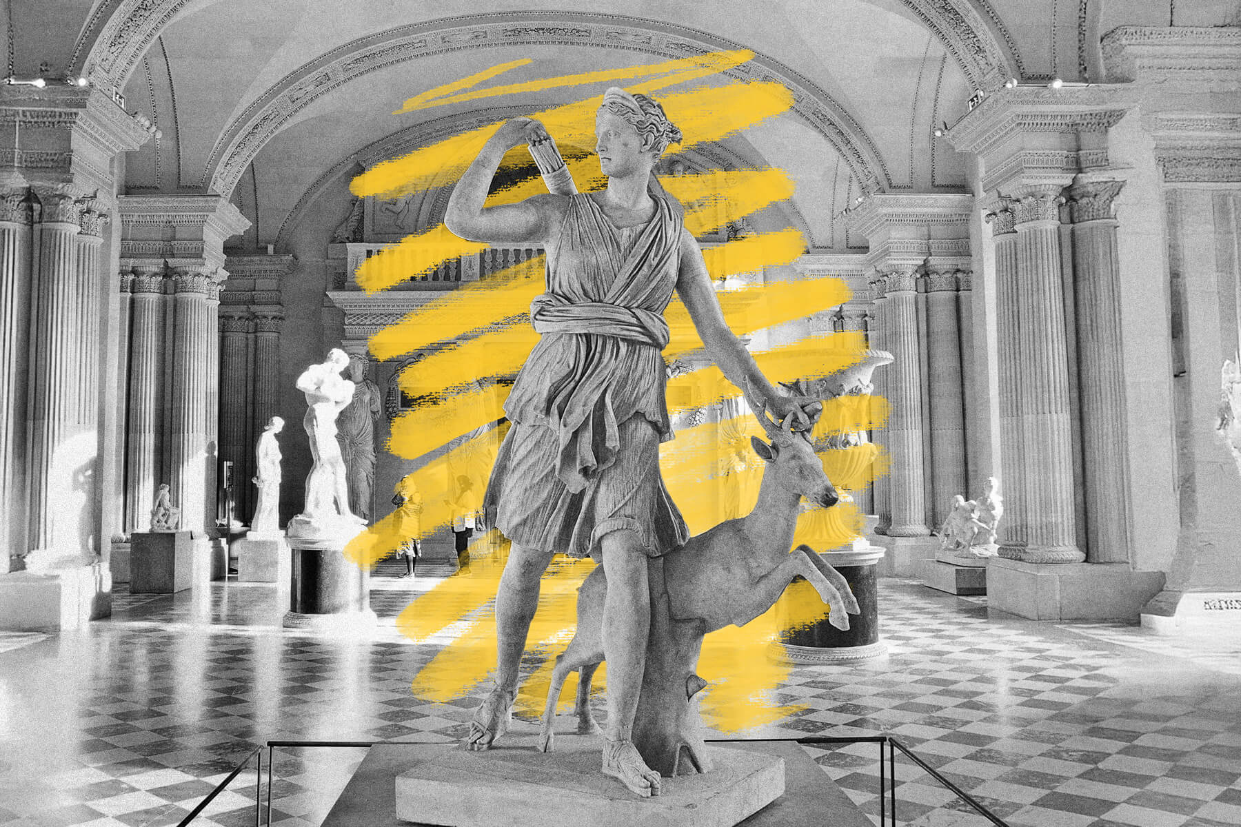 Many Greek and Roman statues were originally painted vibrant colors ...