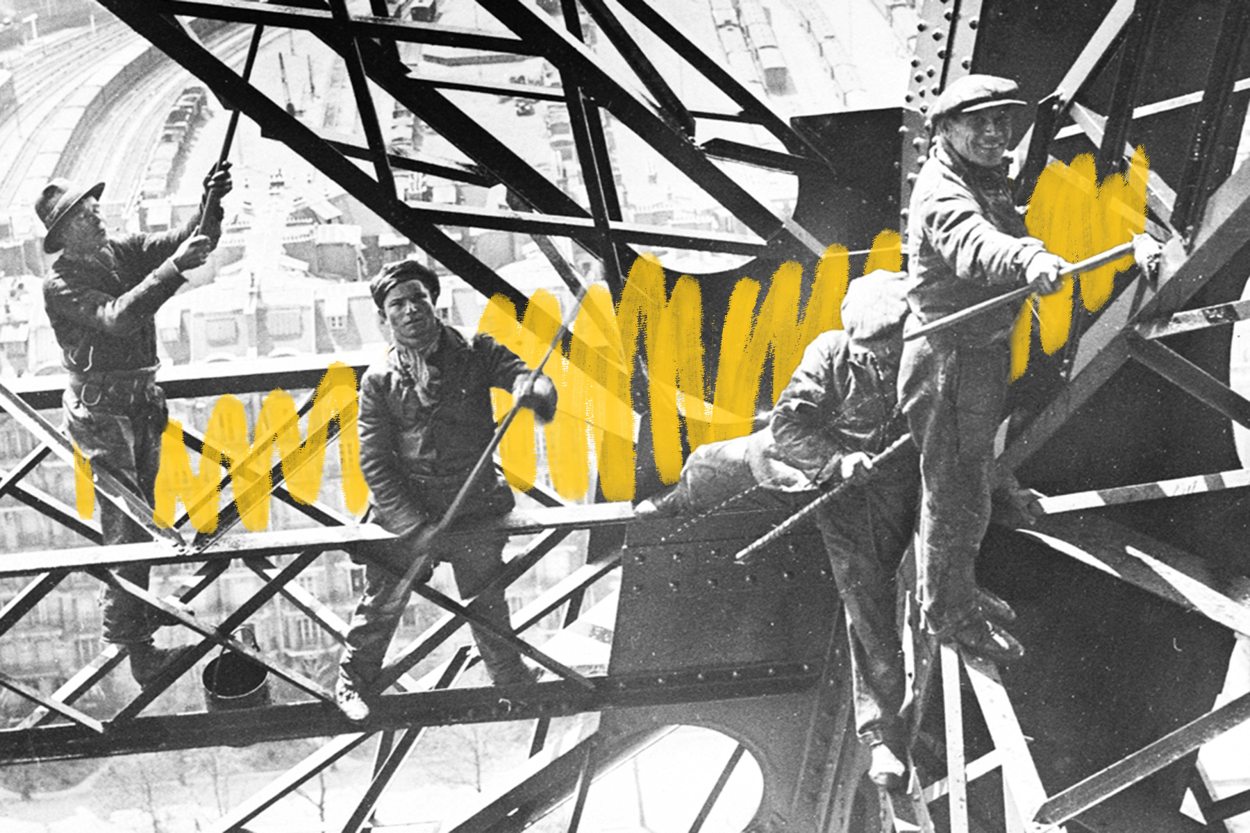 The Eiffel Tower used to be painted yellow. — History Facts