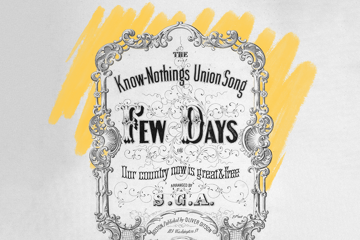 The U.S. once had a political party called the “Know-Nothings ...